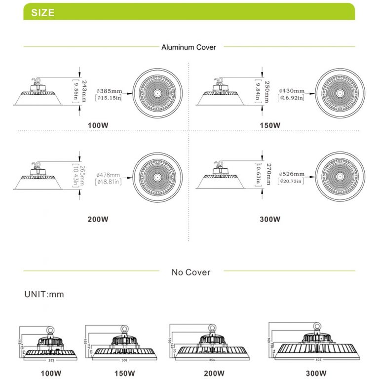 UFO LED High Bay Lights 150W IP65 21,000LM - BBIER®