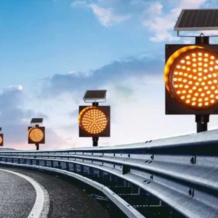 Solar Powered Warning Light 10W Solar LED Flashing Warning Beacon - BBIER®