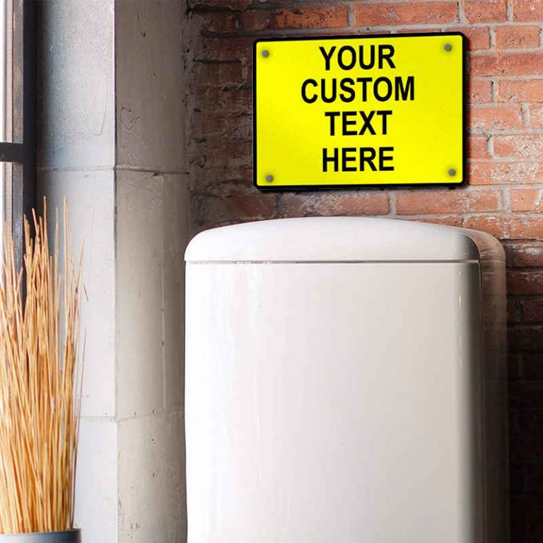 Letrero vertical personalizado con LED intermitente - BBIER®