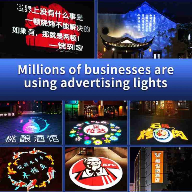 Static LED Logo GOBO Advertising Customized Image Projection Lamp - BBIER®