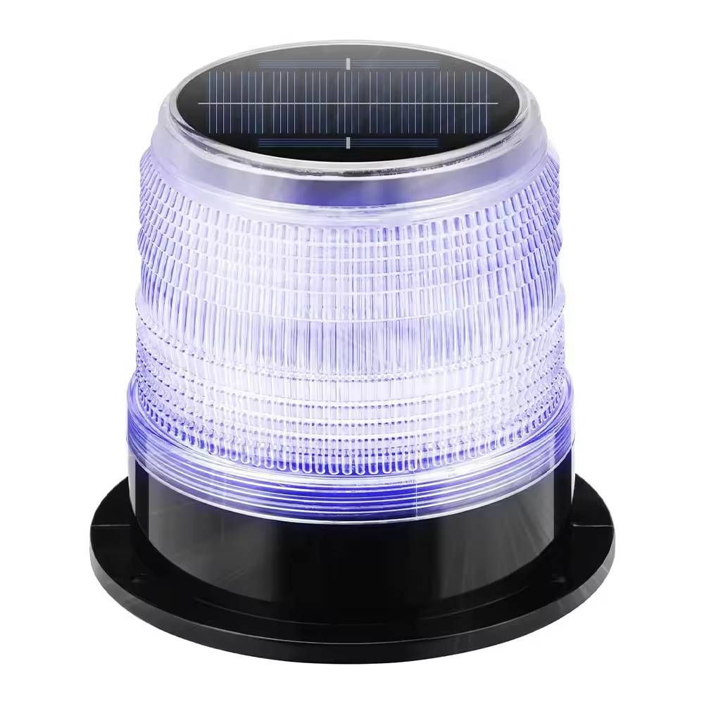 Feu de signalisation solaire LED bleu clignotant 4 V 18 W haute ...