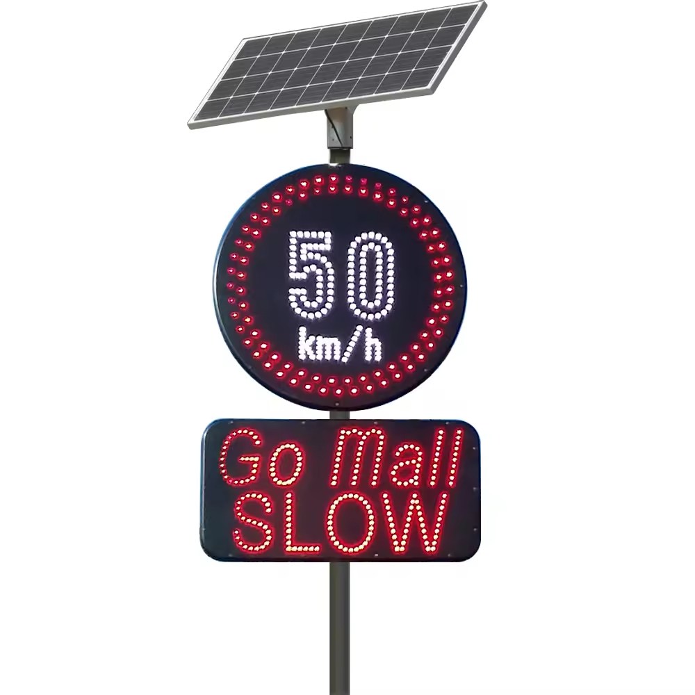 Solarni LED radar za ograničenje brzine 50 km na sat 8w saobraćajni ...