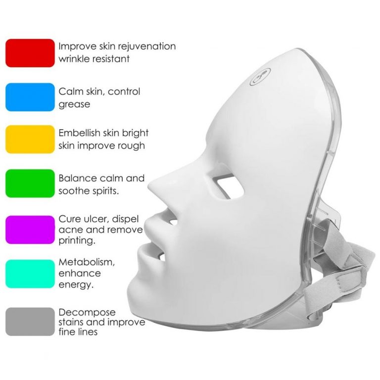 Red Light Therapy Face Mask 400mAh Home Use Seven Color - BBIER®